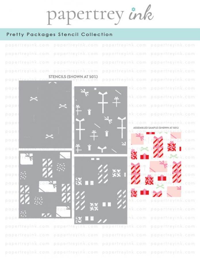 Papertrey Ink - Ho, Ho, Ho Stencil Collection (set of 2)