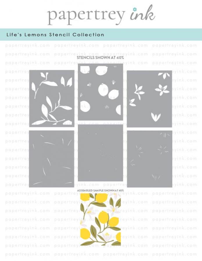 Papertrey Ink - Life's Lemons Stencil Collection (set of 6)