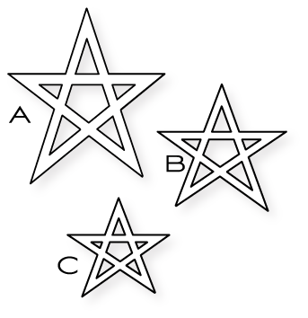 Papertrey Ink - Sketched Stars Die Collection (set of 3): Papertrey Ink