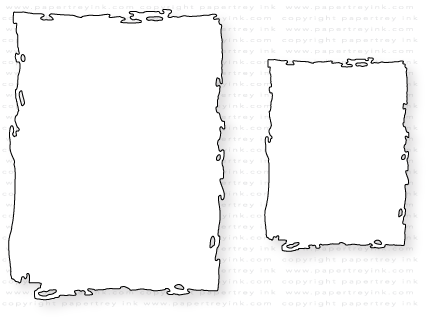 Papertrey Ink - Brushed Off: Rectangle Die: Papertrey Ink