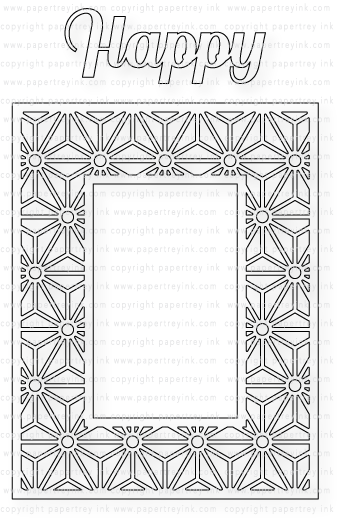 Papertrey Ink - Bold Borders: Flare Die: Papertrey Ink