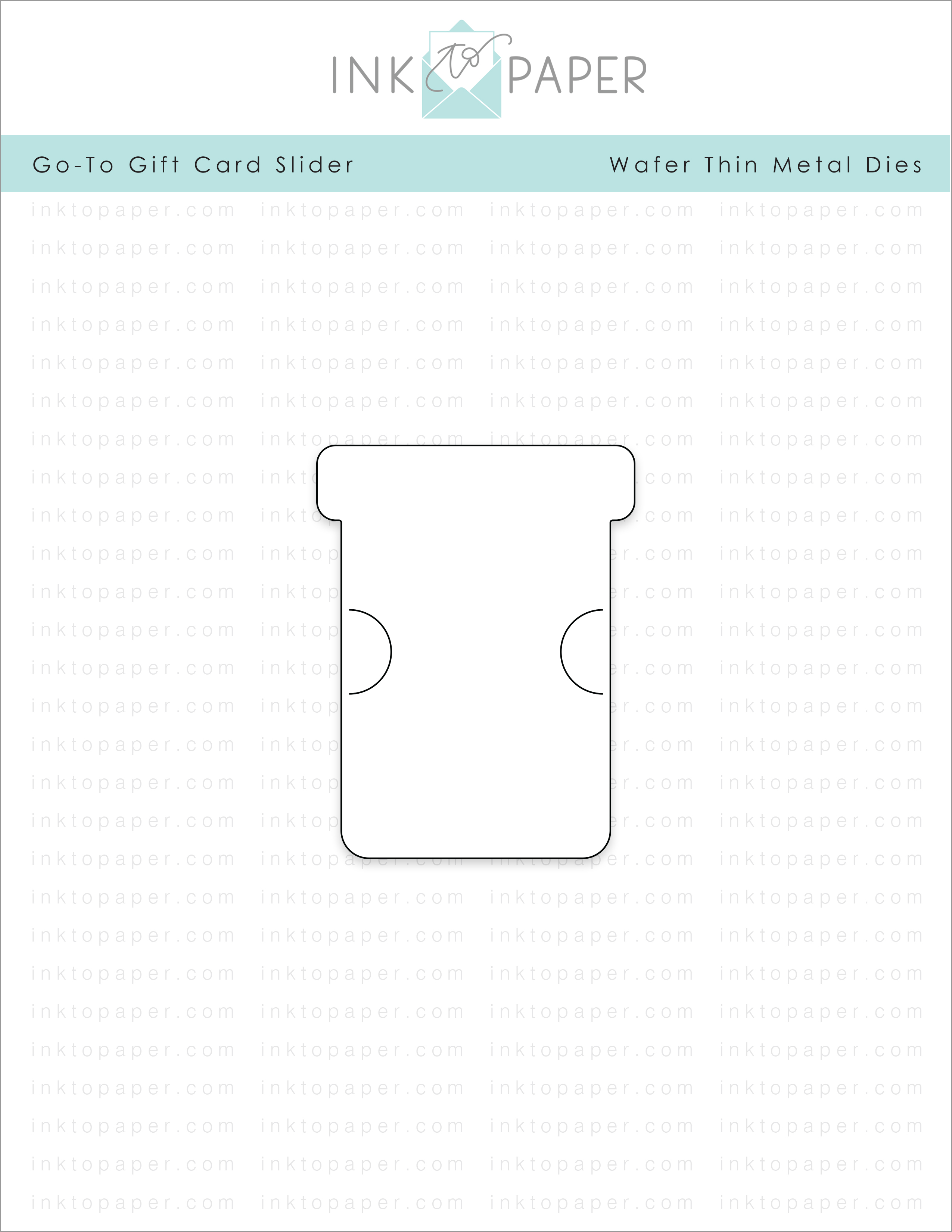Go-To Gift Card Slider Die: Papertrey Ink