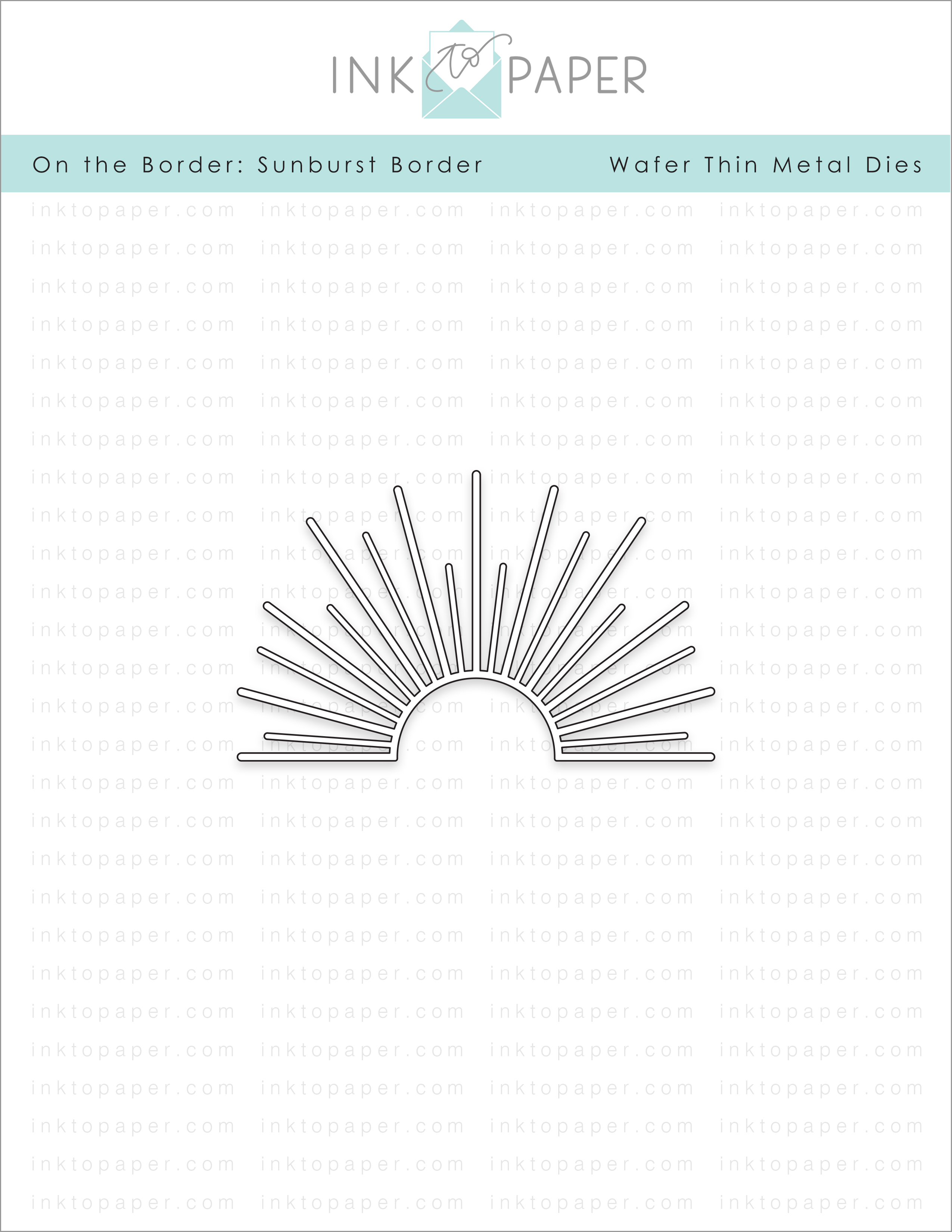On the Border: Sunburst Border Die: Papertrey Ink