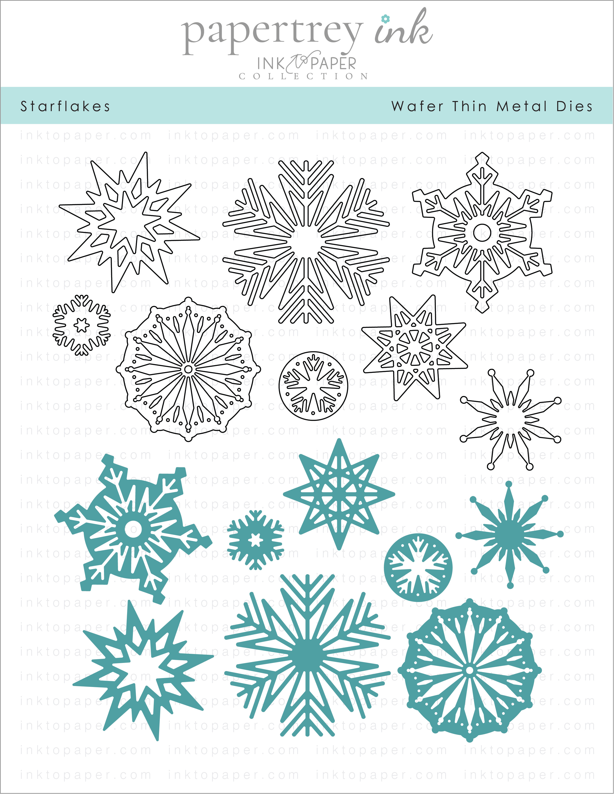 Starflakes Die: Papertrey Ink