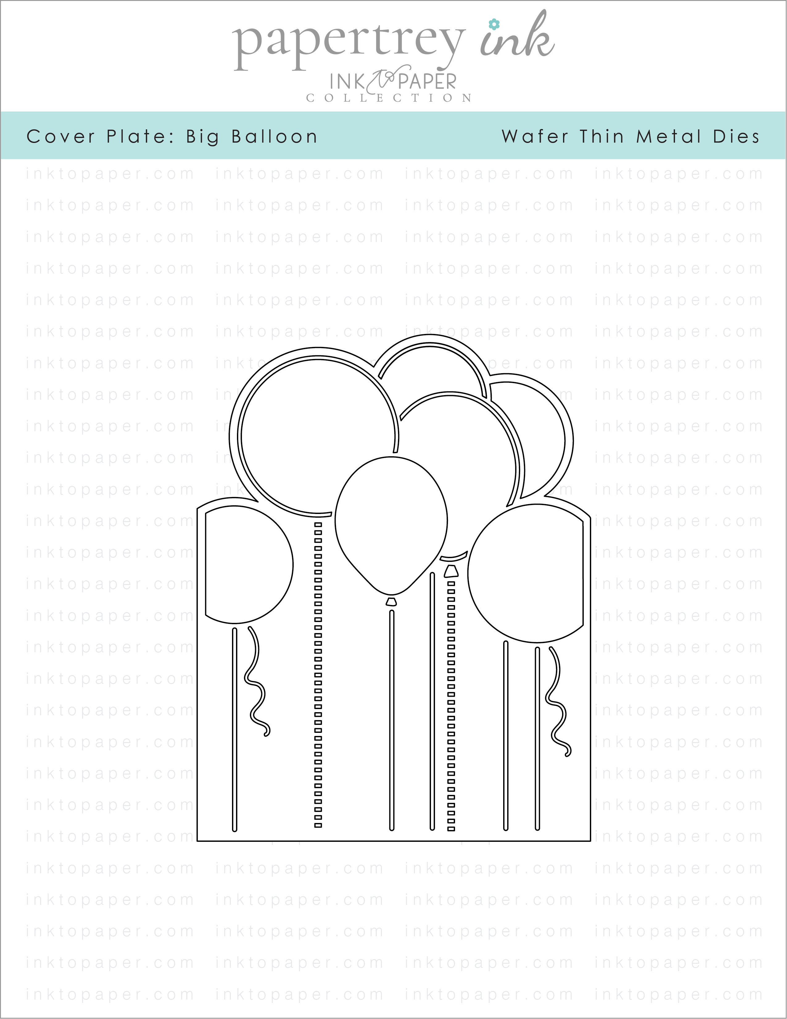 Cover Plate: Big Balloon Die: Papertrey Ink