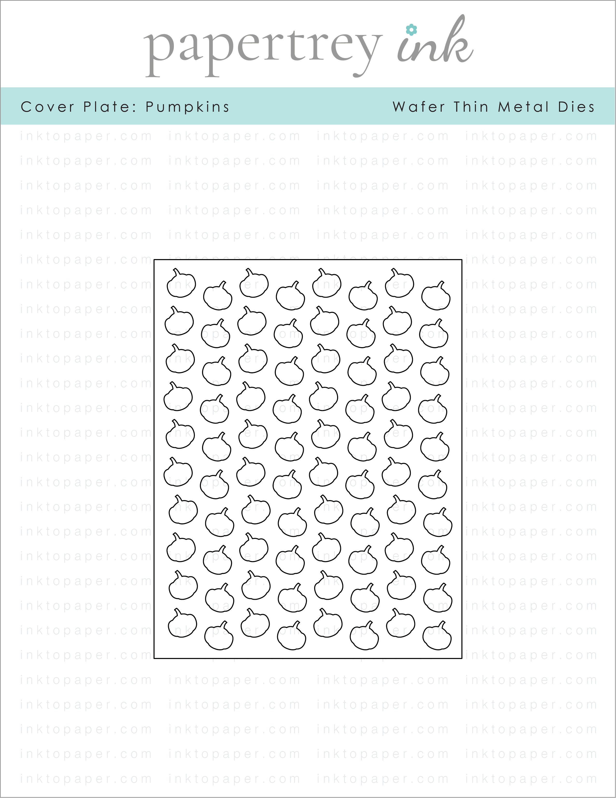 Cover Plate: Pumpkins Die: Papertrey Ink