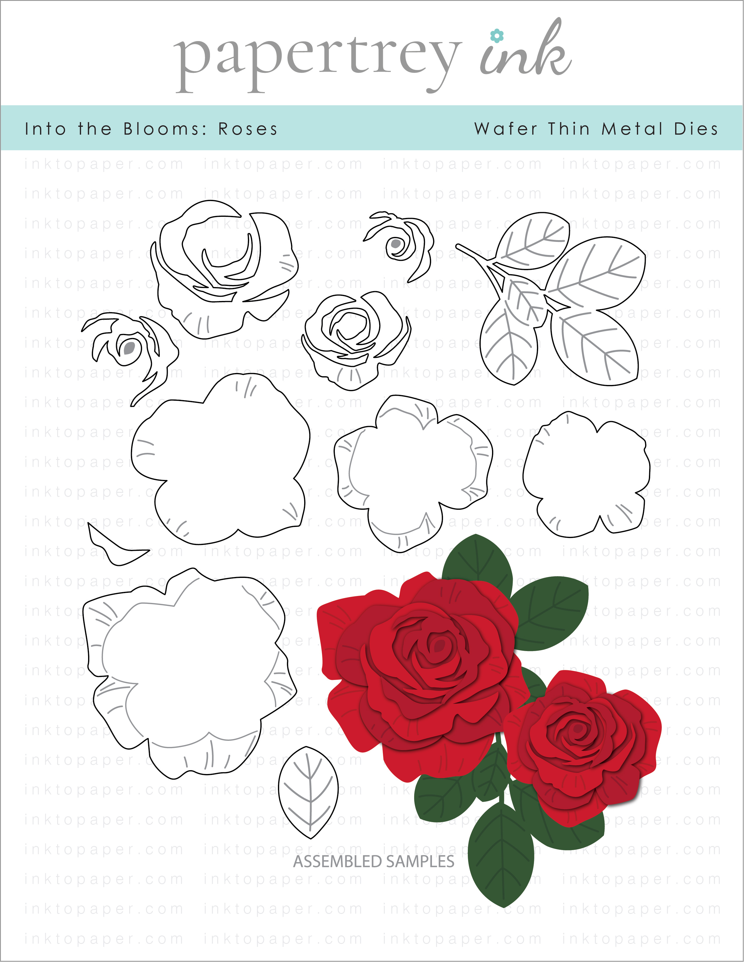 Into the Blooms: Roses Die: Papertrey Ink
