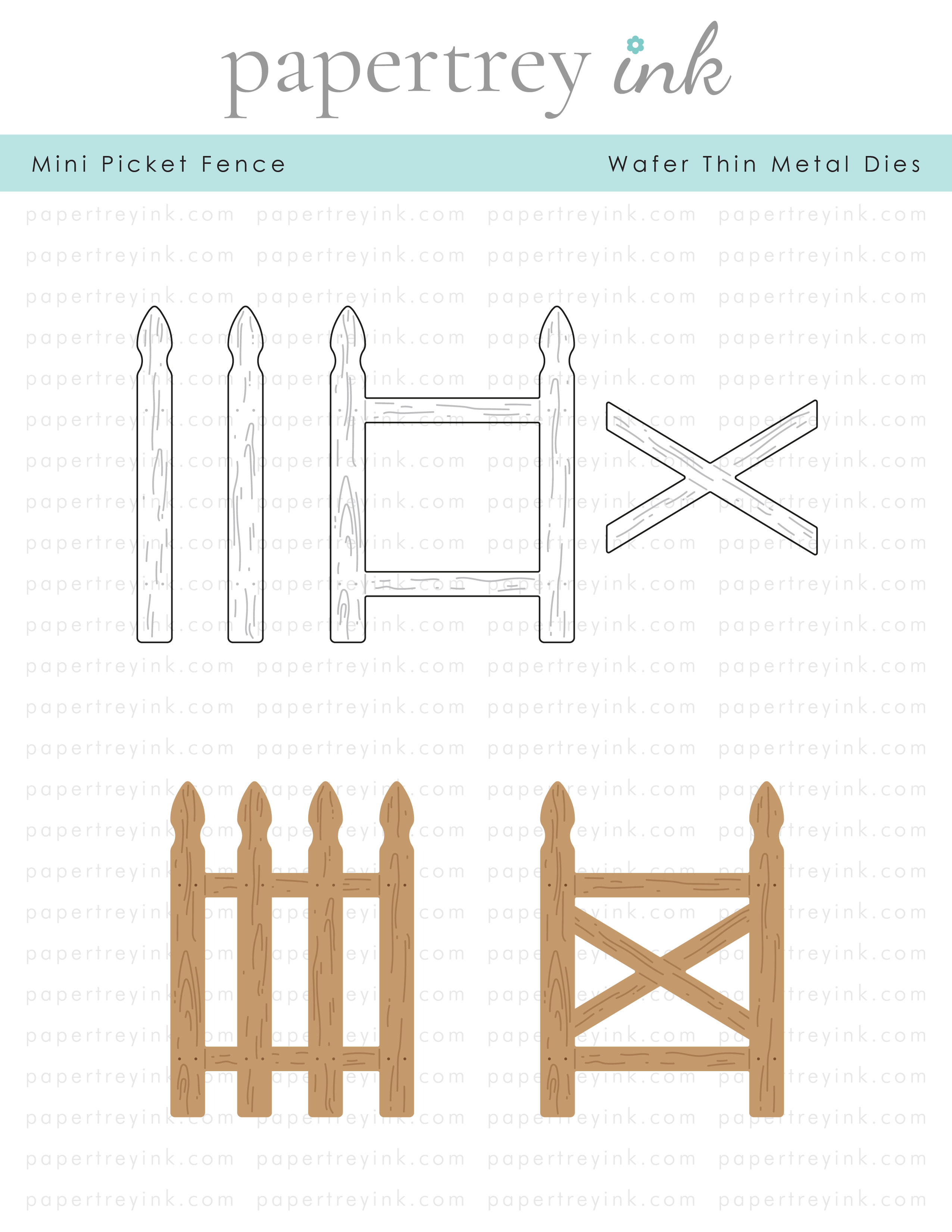 Mini Picket Fence Die: Papertrey Ink