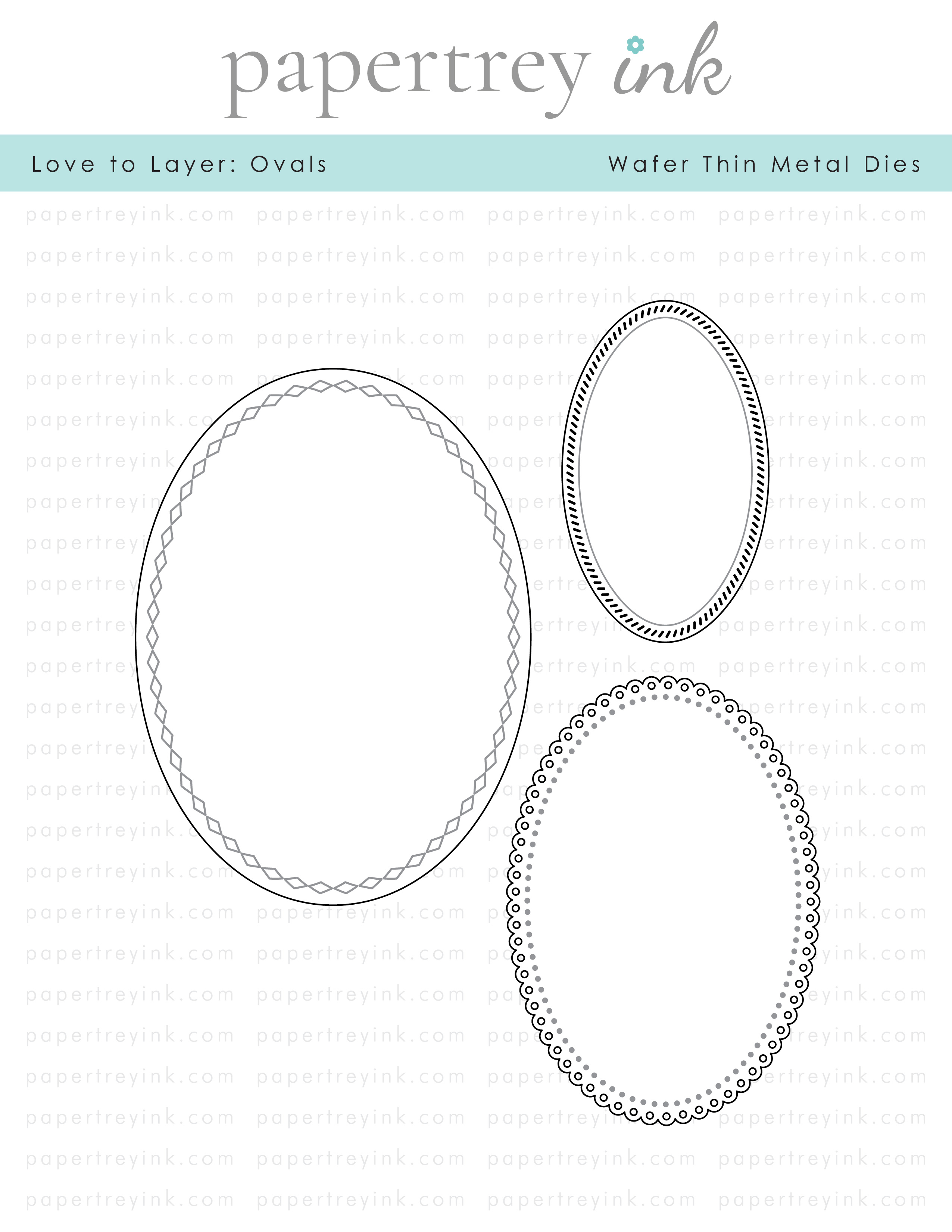 Love to Layer: Ovals Die: Papertrey Ink