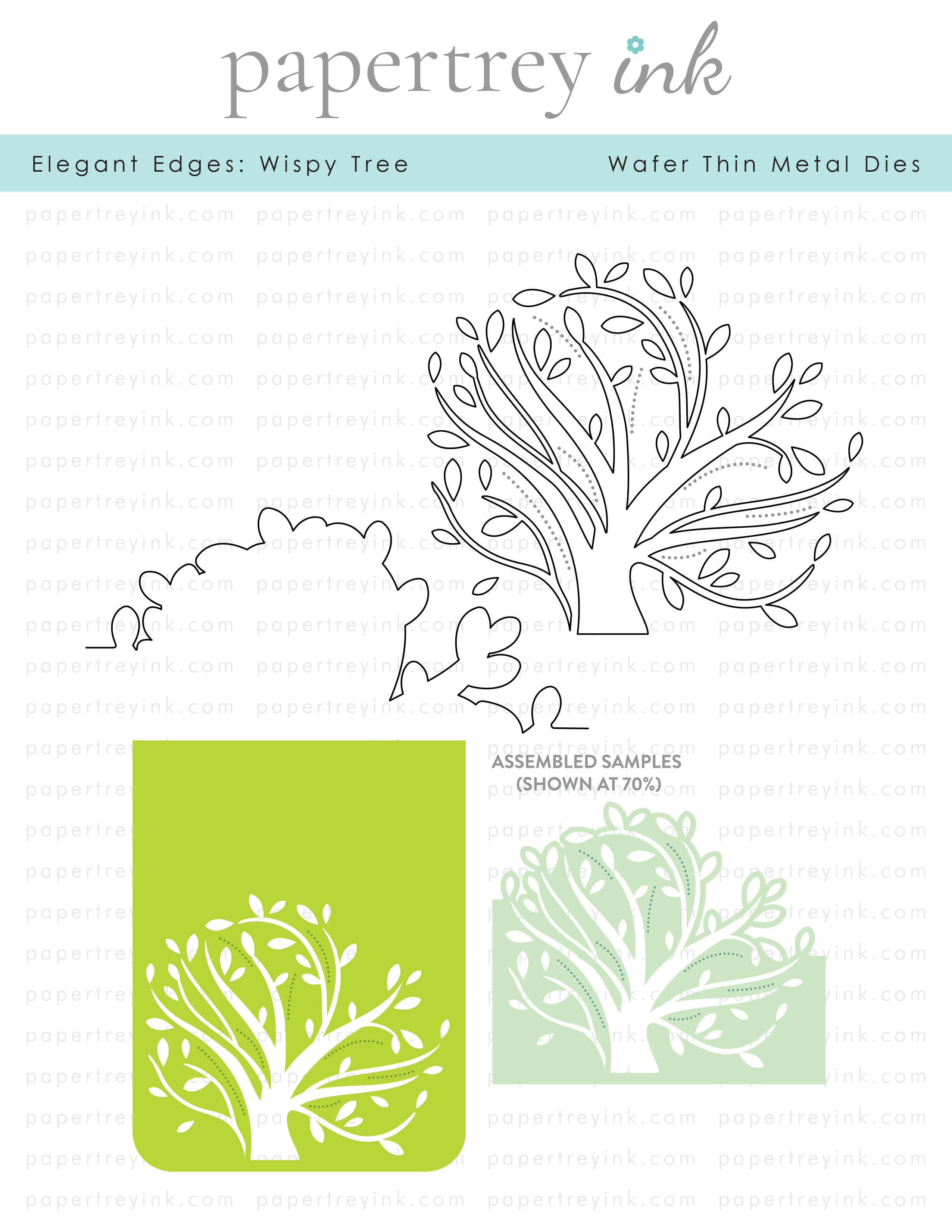 Elegant Edges: Wispy Tree Die: Papertrey Ink