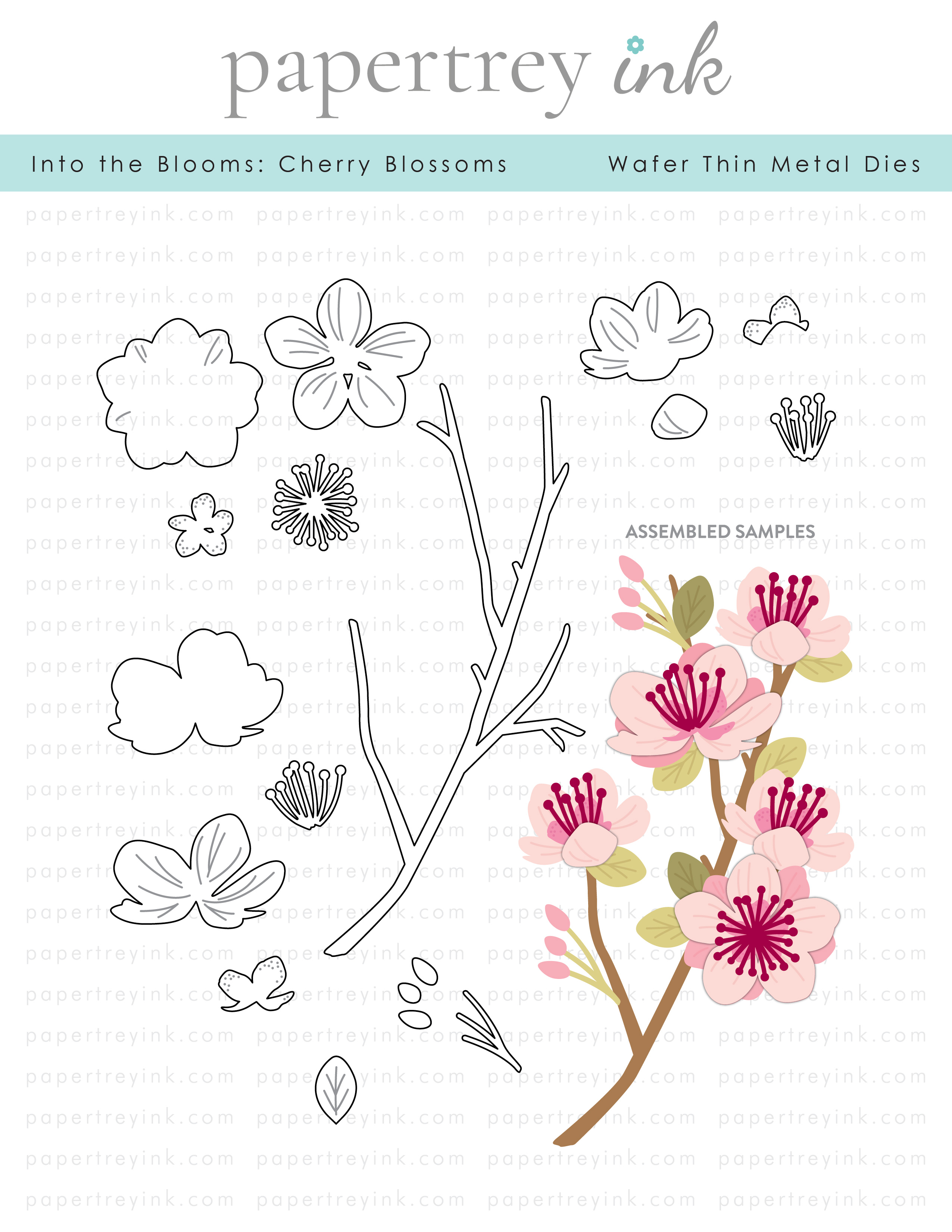 Papertrey Ink - Into the Blooms: Cherry Blossoms Die
