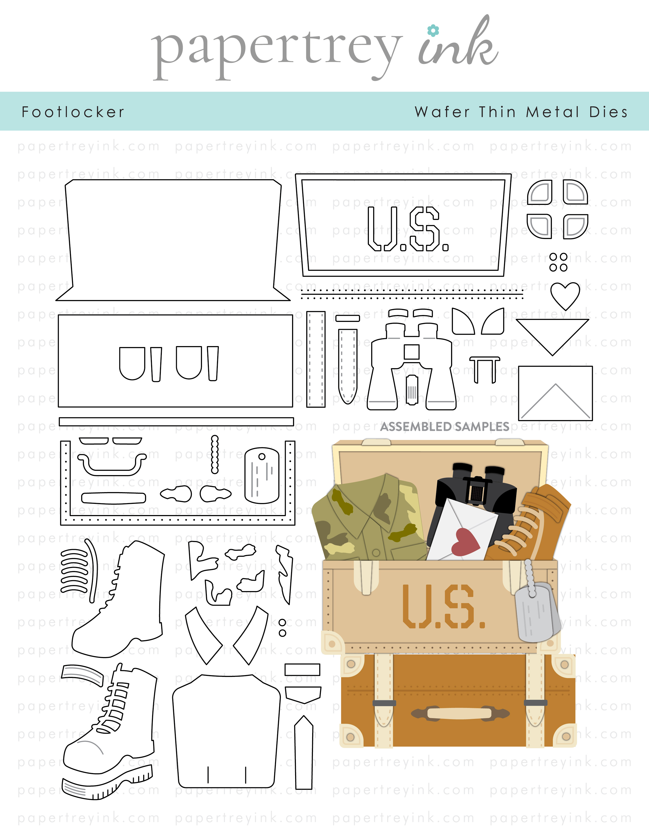 Papertrey Ink - Footlocker Die
