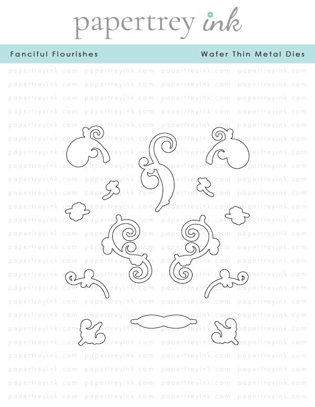 Papertrey Ink - Fanciful Flourishes Die
