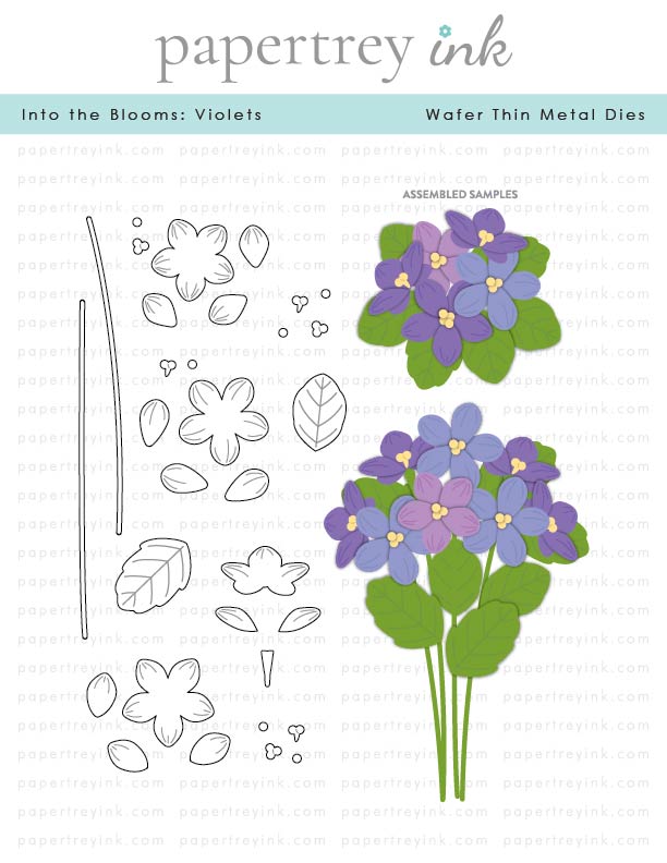 Papertrey Ink - Into the Blooms: Violets Die