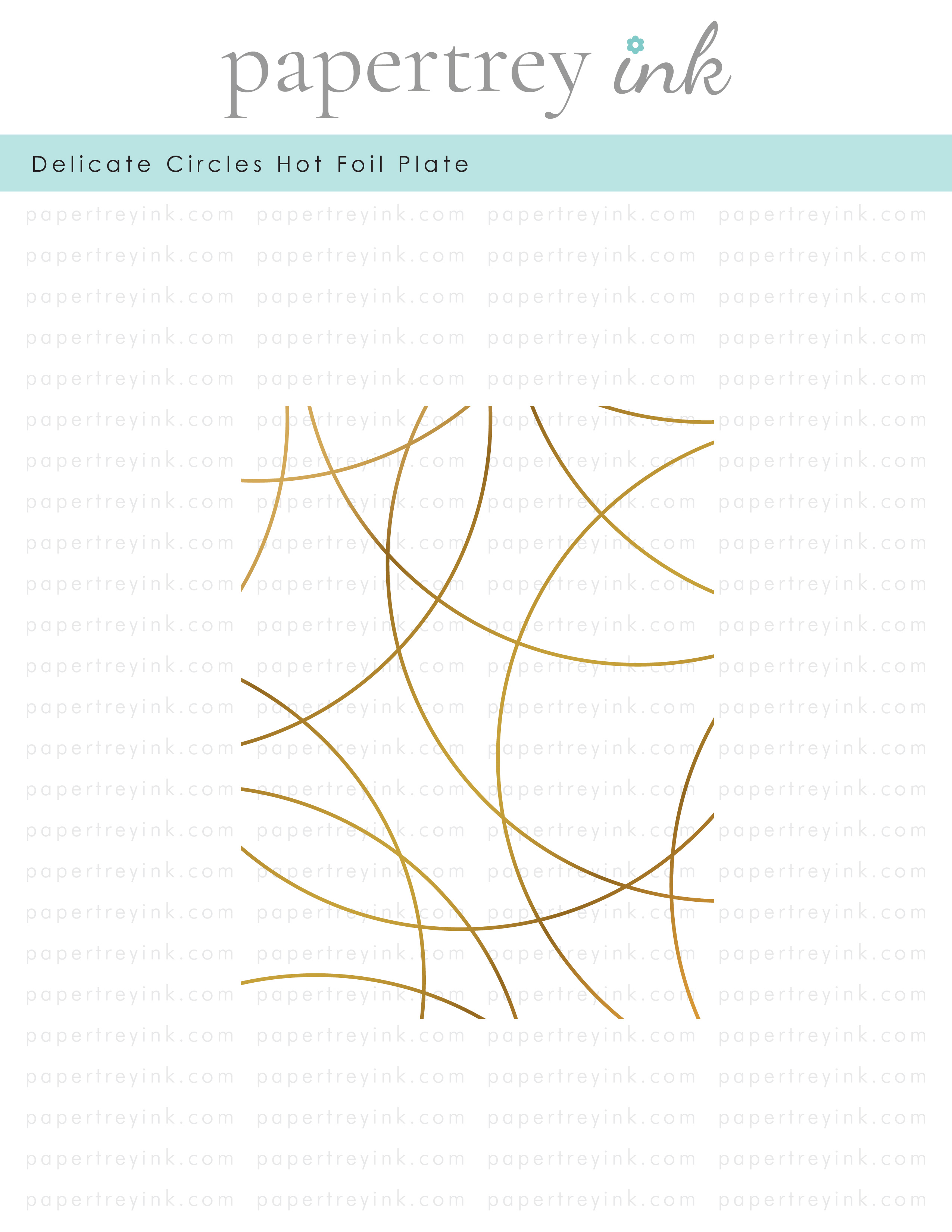 Papertrey Ink - Delicate Circles Hot Foil Plate