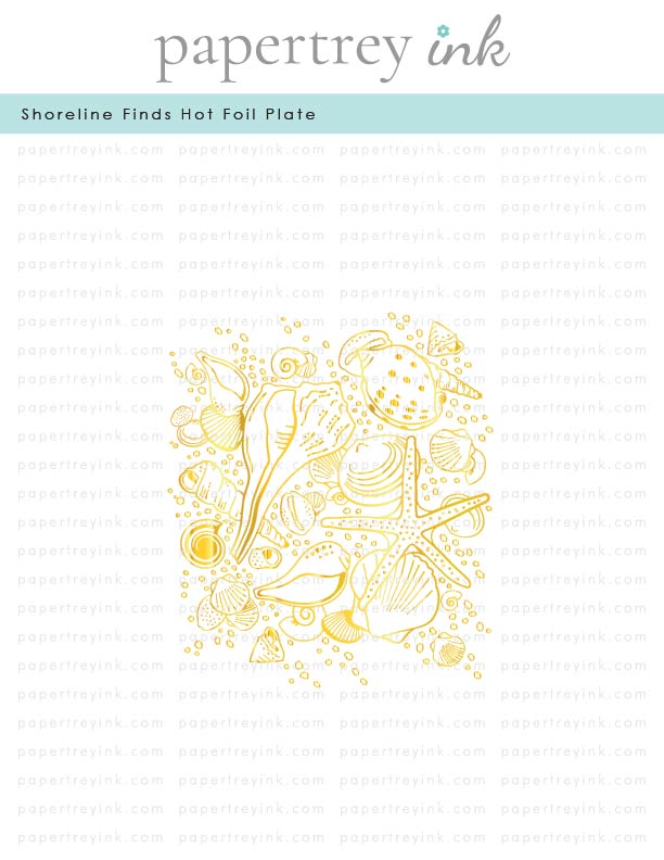 Papertrey Ink - Shoreline Finds Hot Foil Plate