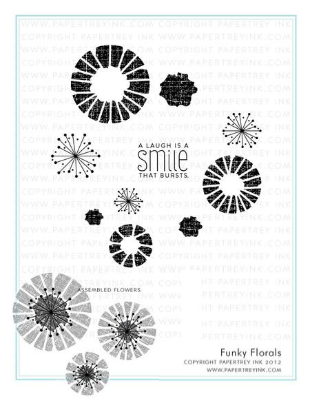 Funky Florals Stamp Set: Papertrey Ink