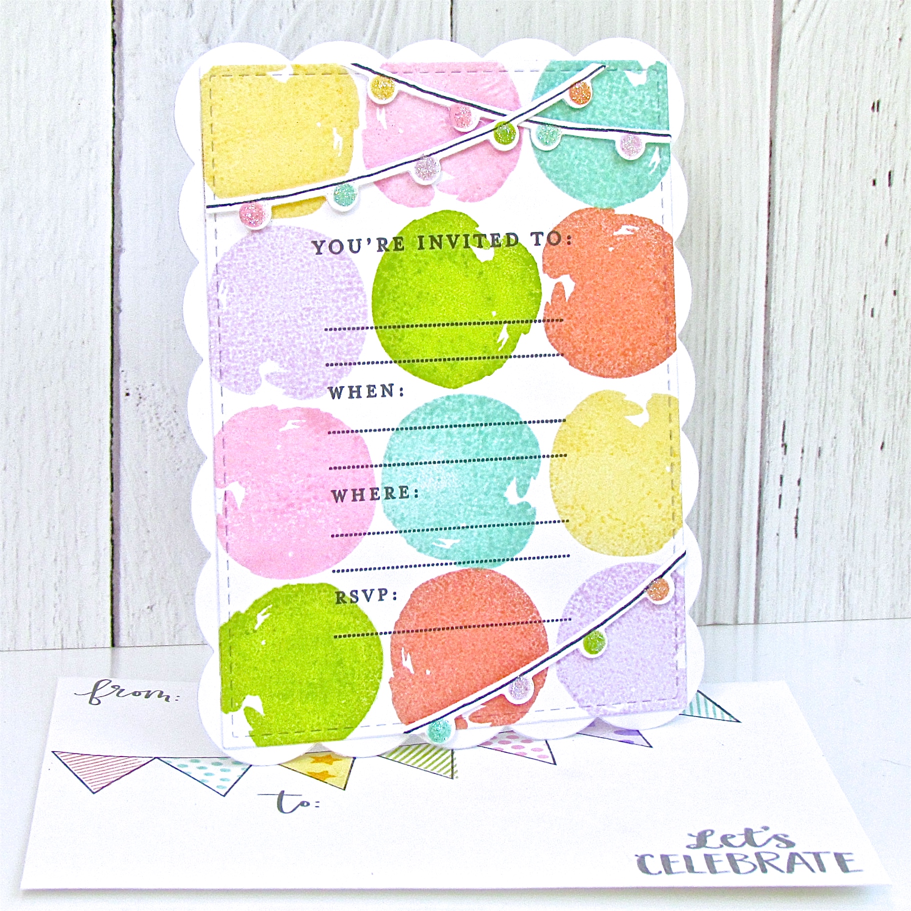 Watercolor Textures: Dots Mini Stamp Set: Papertrey Ink