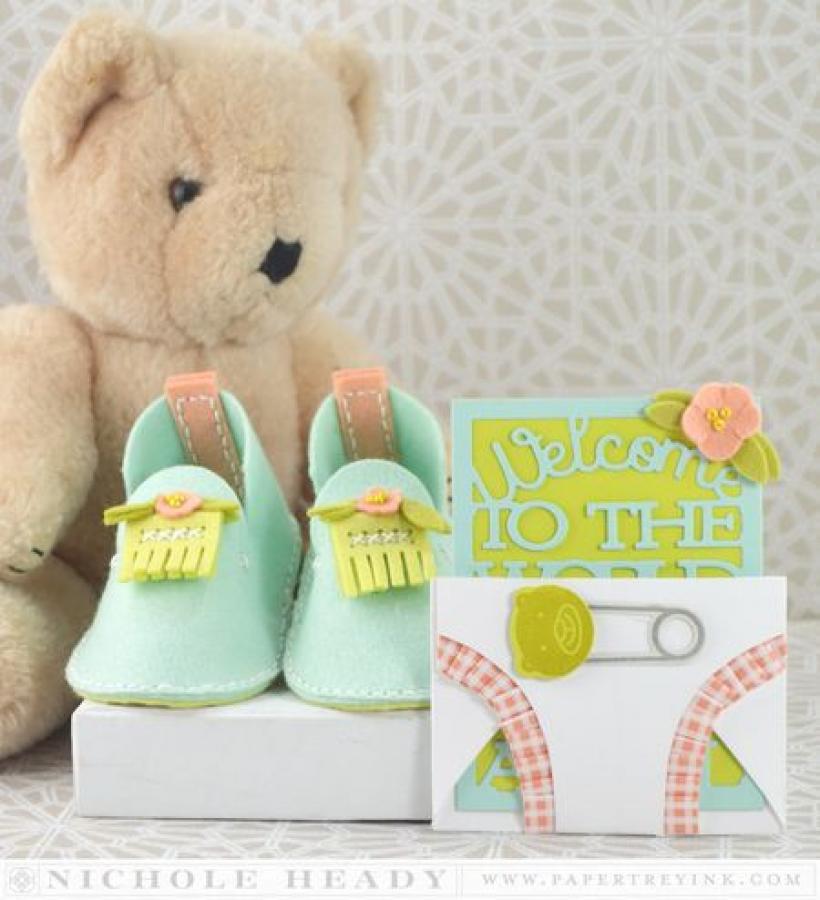 Papertrey Ink - Baby Bootie: Details Die Collection (set of 4 ...