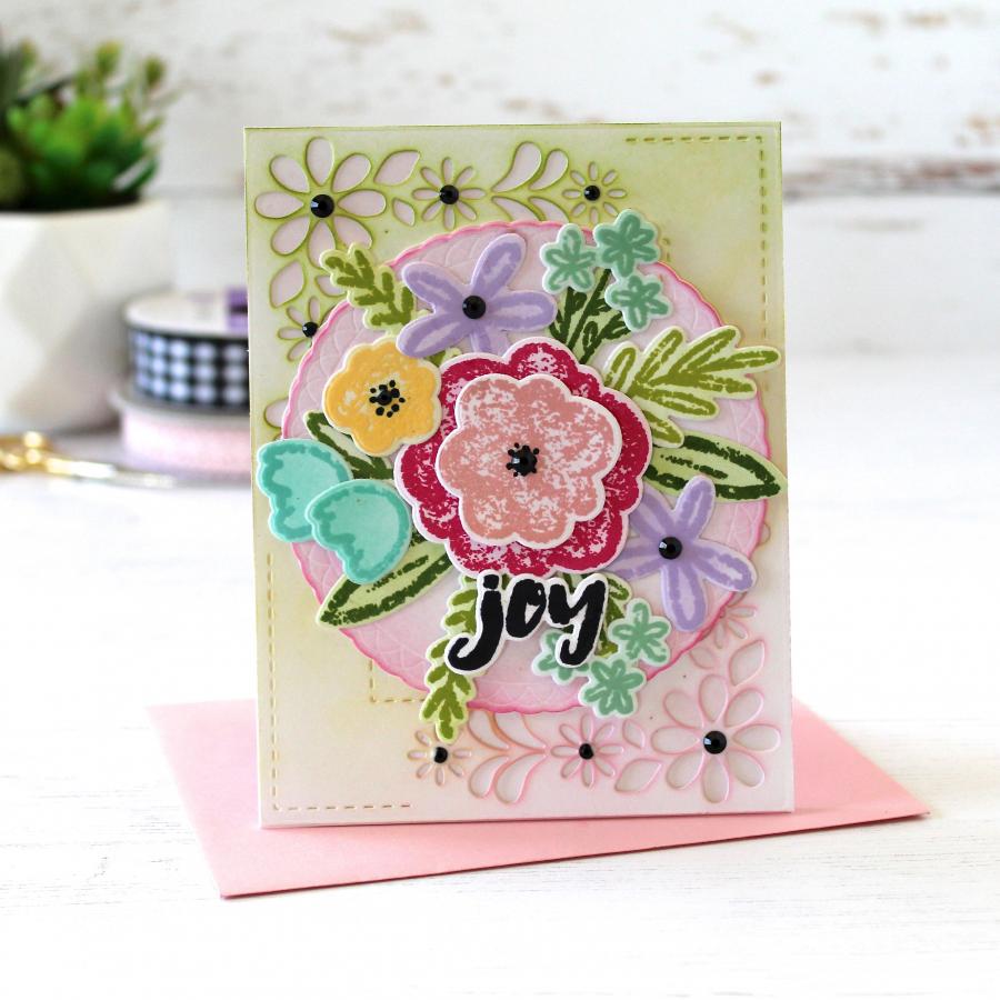 Sidewalk Chalk Flowers Stamp Set: Papertrey Ink