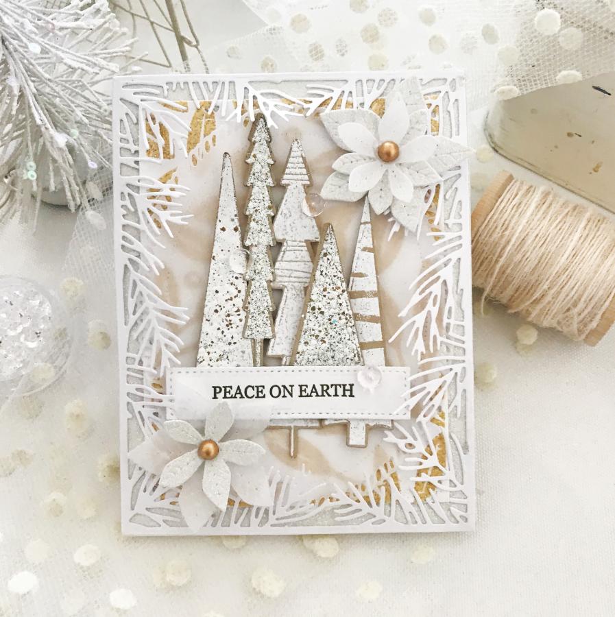 Prosperous Leaves Background Stamp Set: Papertrey Ink