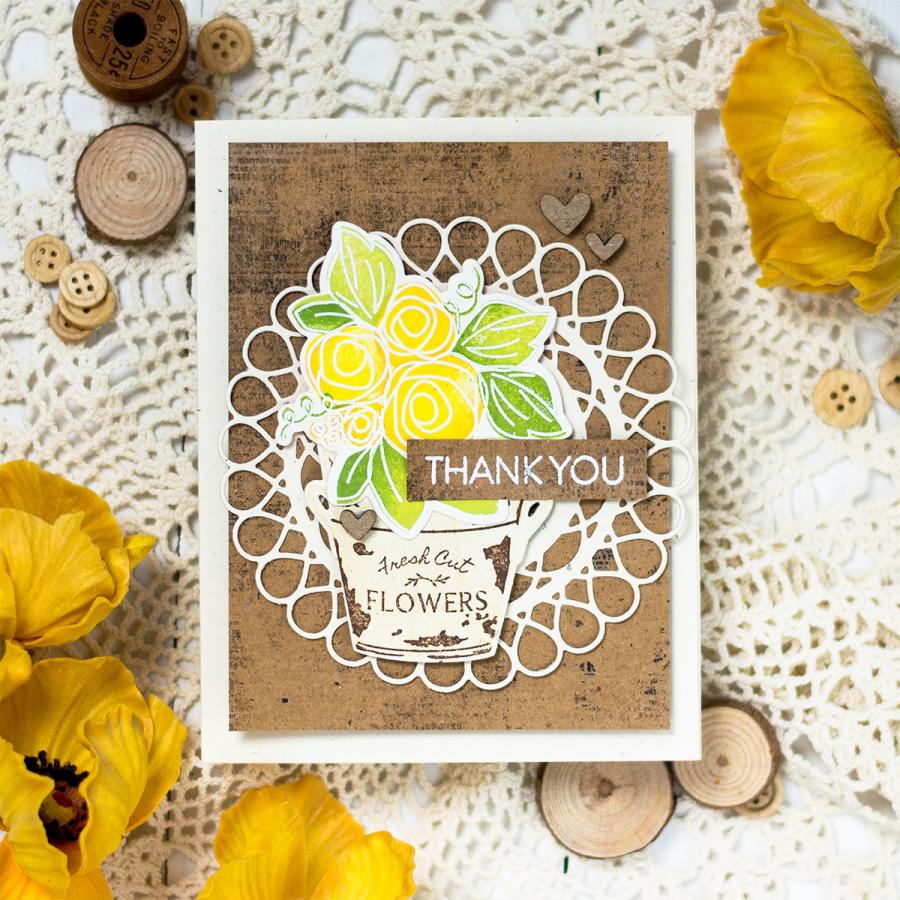 Thank You Florals Stamp Set: Papertrey Ink