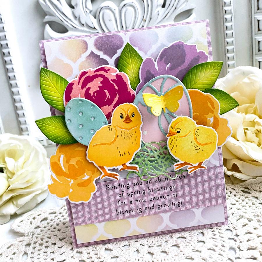 Inside Greetings: Spring Blessings Mini Stamp Set: Papertrey Ink