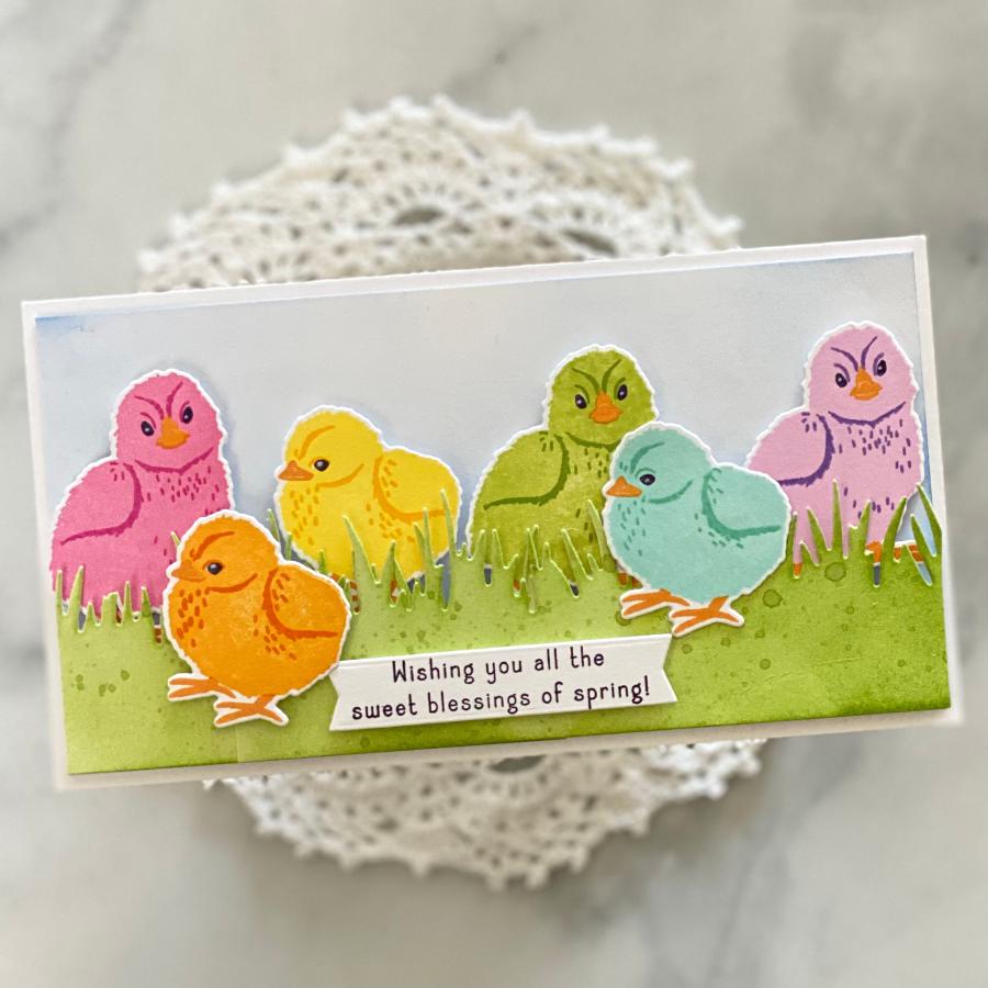 Inside Greetings: Spring Blessings Mini Stamp Set: Papertrey Ink