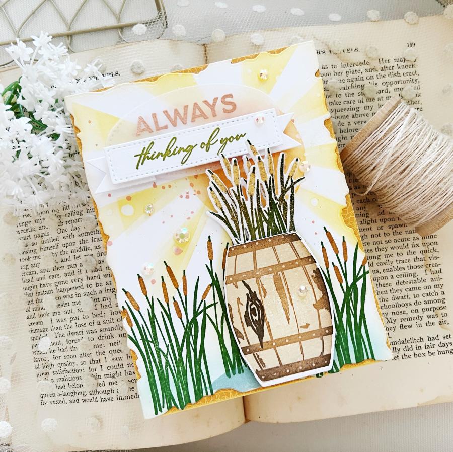 Captivating Cattails Stamp Set: Papertrey Ink