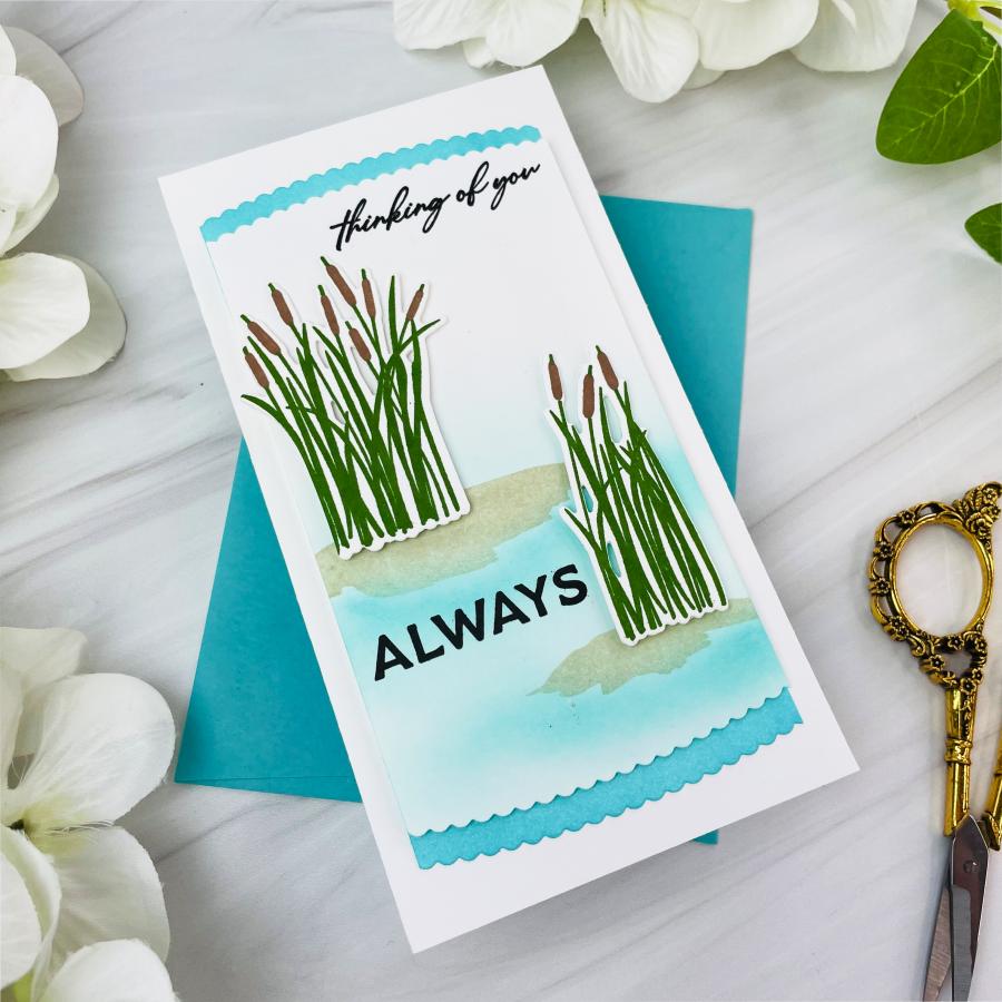 Captivating Cattails Stamp Set: Papertrey Ink