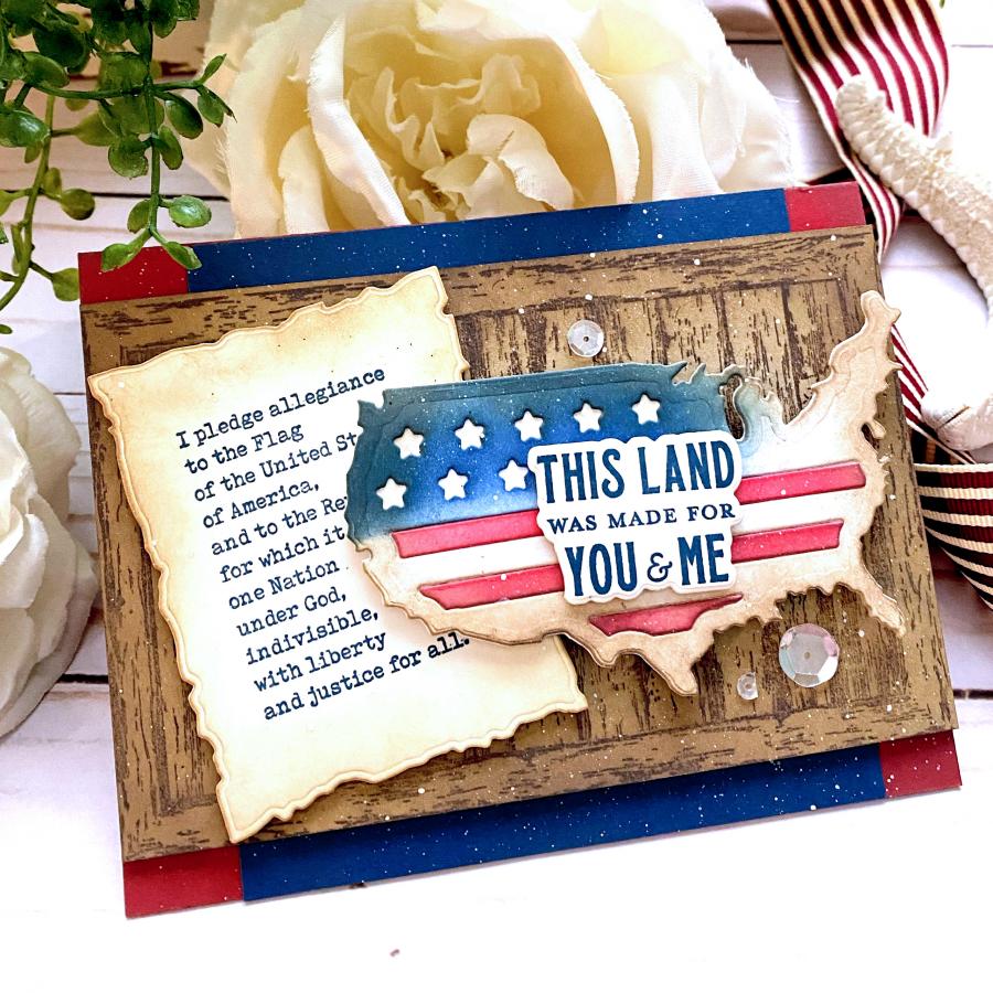 Wood Plank Background Stamp Set: Papertrey Ink