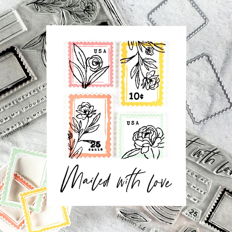 Vintage Postage Stamp Set: Papertrey Ink