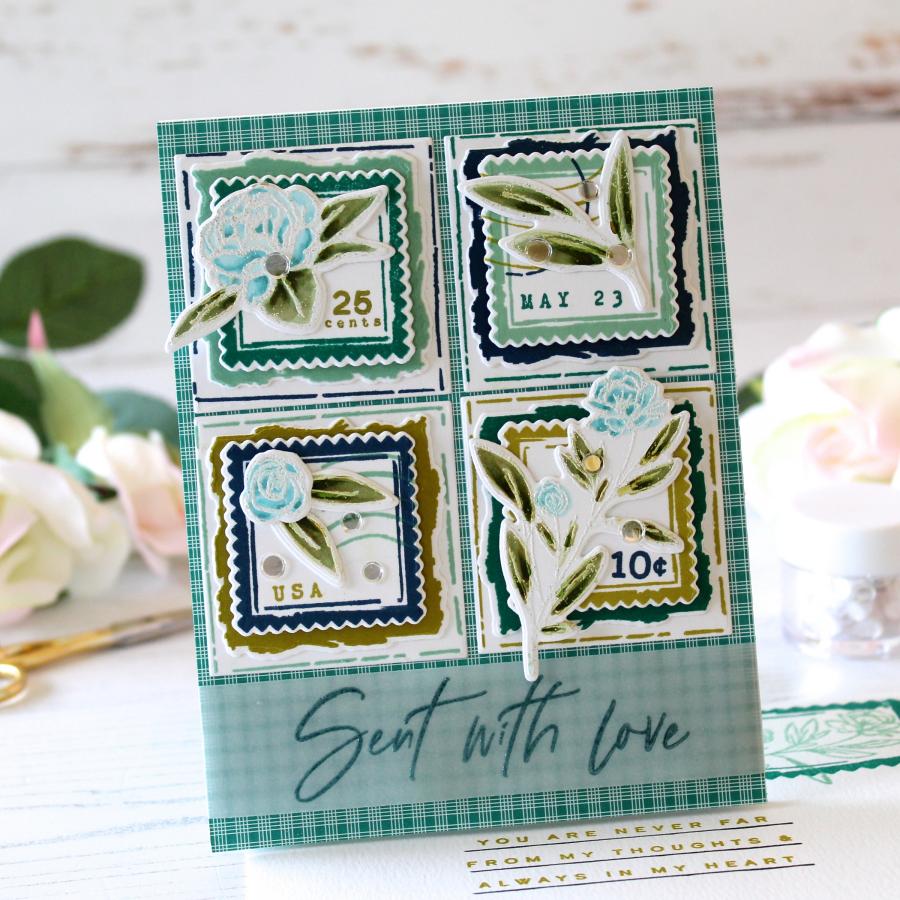 Vintage Postage Stamp Set: Papertrey Ink