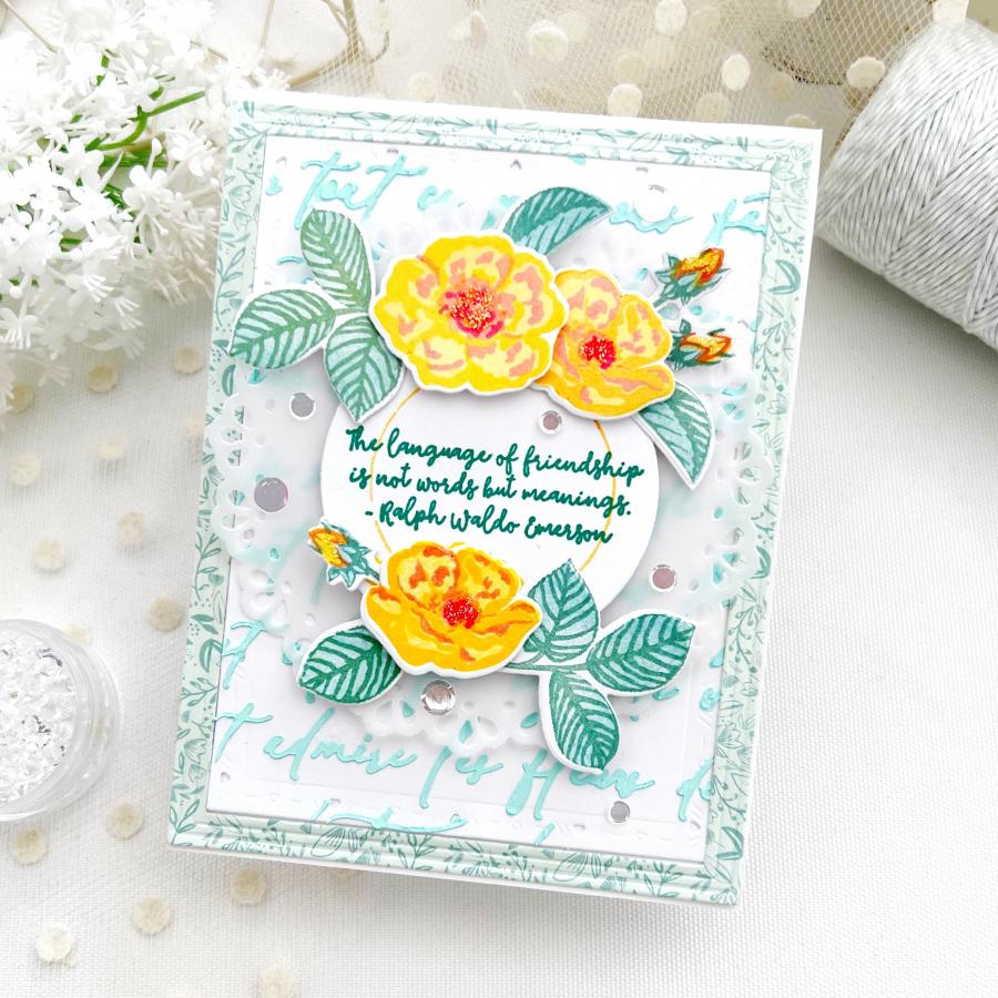 Vintage Blooms Stamp Set: Papertrey Ink
