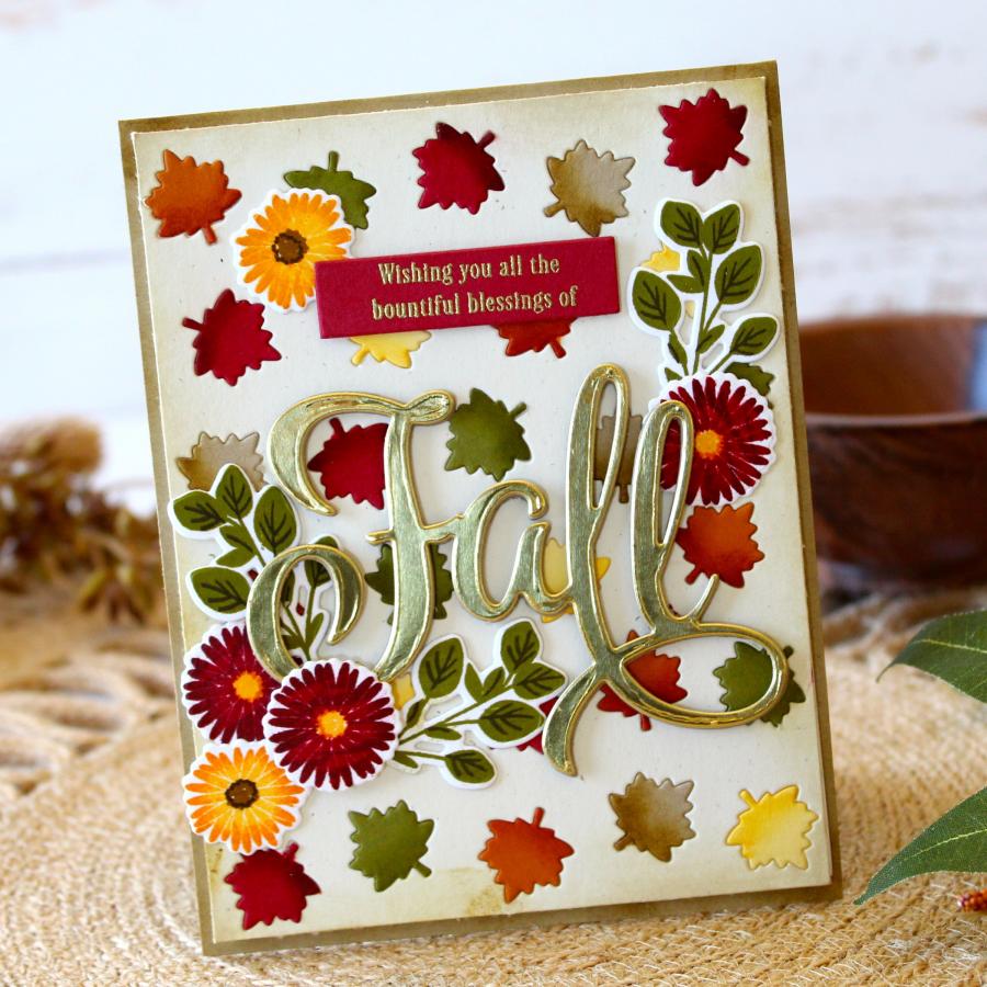Larger than Life: Fall Sentiments Mini Stamp Set