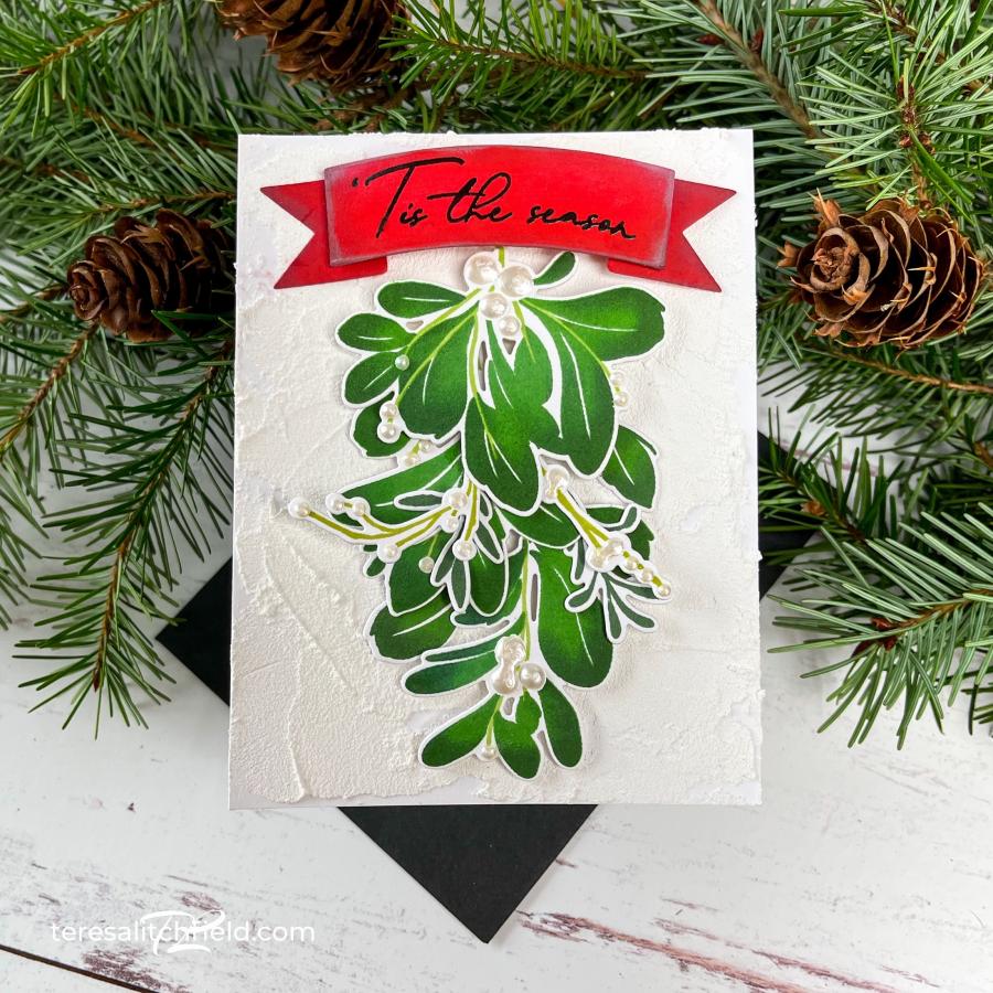 Papertrey Ink - Very Berry Mistletoe Stamp Set
