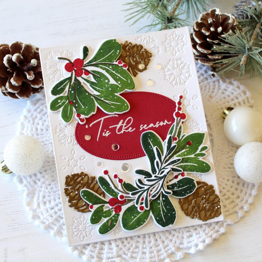 Papertrey Ink - Very Berry Mistletoe Stamp Set