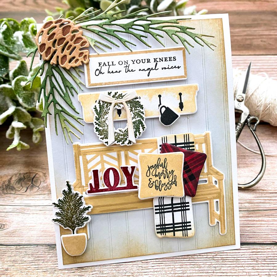 Papertrey Ink - Winter Bench Stamp Set