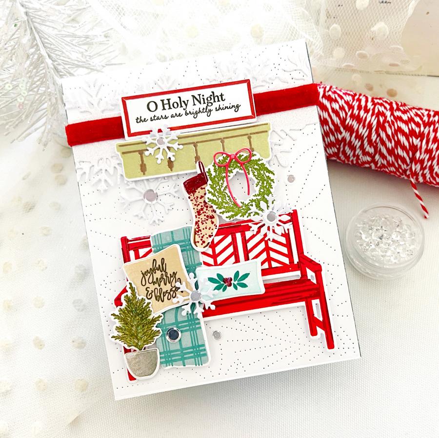 Papertrey Ink - Winter Bench Stamp Set