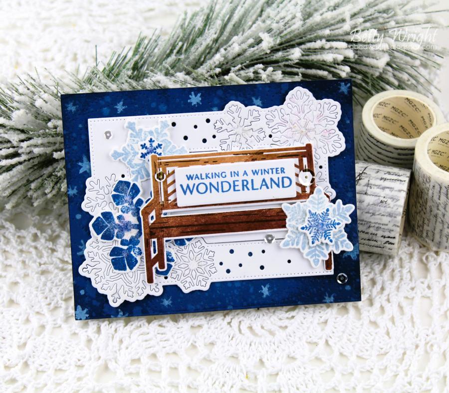 Papertrey Ink - Winter Bench Stamp Set