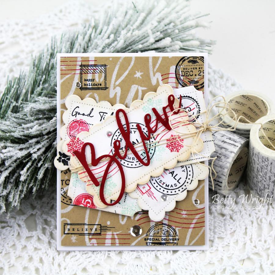 Papertrey Ink - Deliver by December 25th Stamp Set