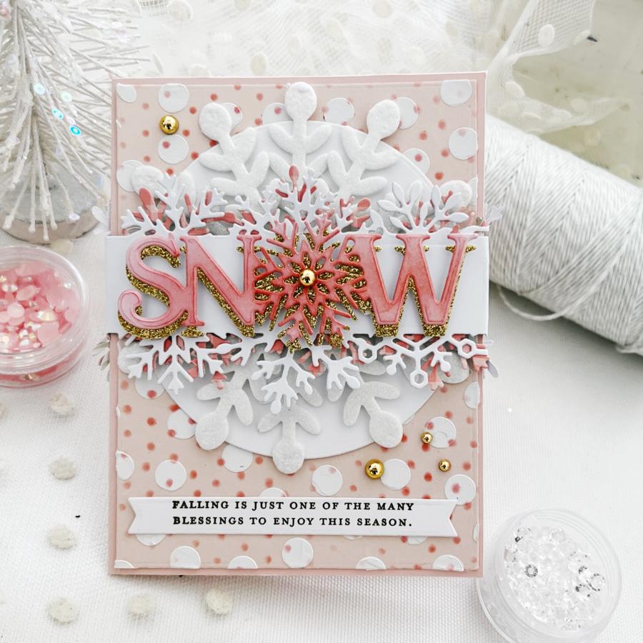Papertrey Ink - Larger than Life: Snow Mini Stamp Set
