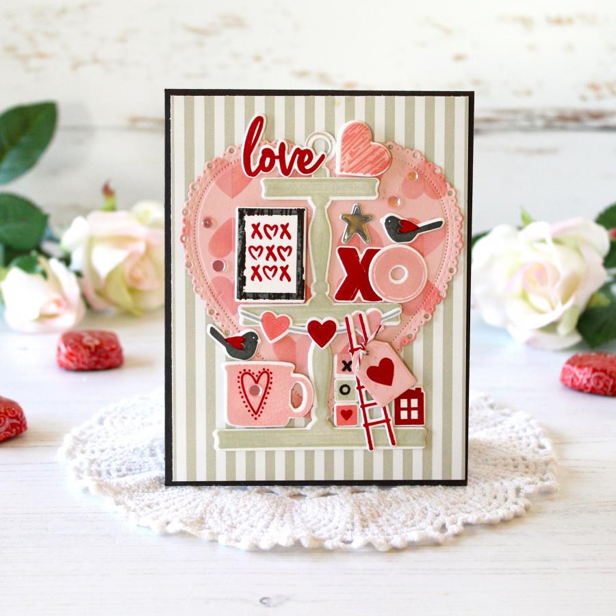 Papertrey Ink - Tiers of Cheer: Valentine Mini Stamp Set