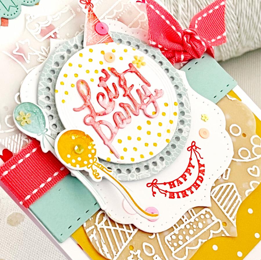 Papertrey Ink - Birthday Background Stamp Set
