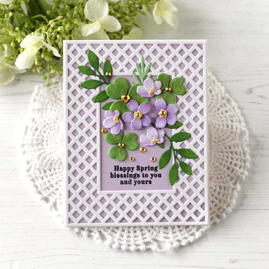 Papertrey Ink - Just Sentiments: Welcome Spring Mini Stamp Set