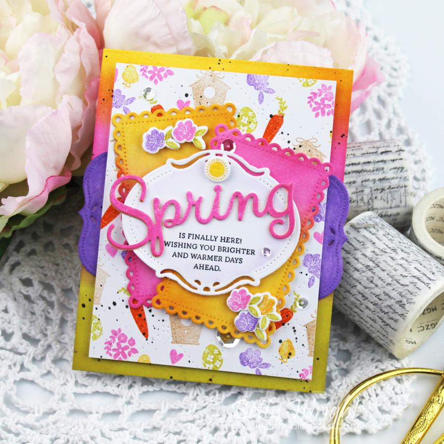 Papertrey Ink - Larger than Life: Spring Sentiments Mini Stamp Set