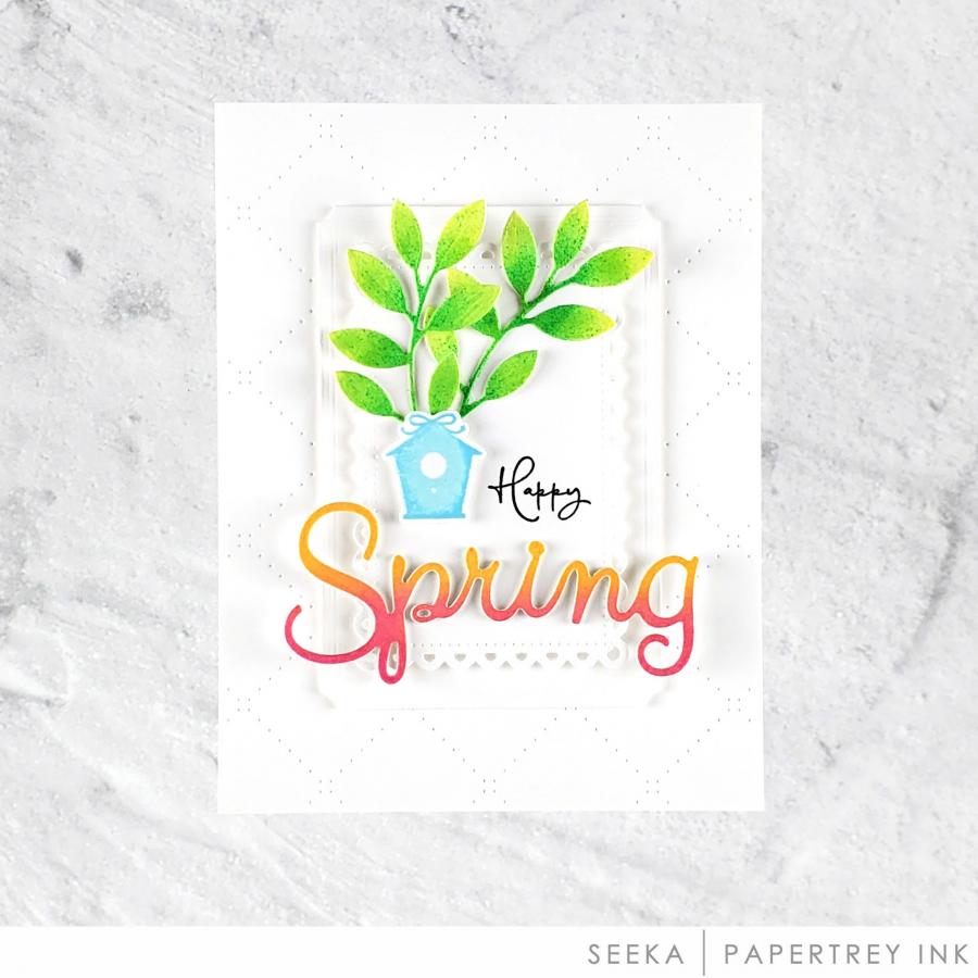 Papertrey Ink - Larger than Life: Spring Sentiments Mini Stamp Set