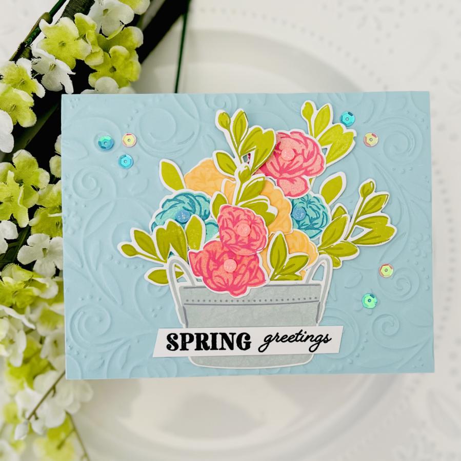 Papertrey Ink - Larger than Life: Spring Sentiments Mini Stamp Set