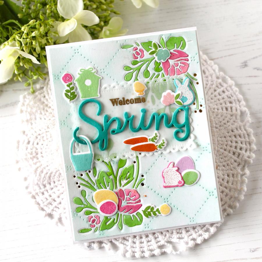 Papertrey Ink - Larger than Life: Spring Sentiments Mini Stamp Set