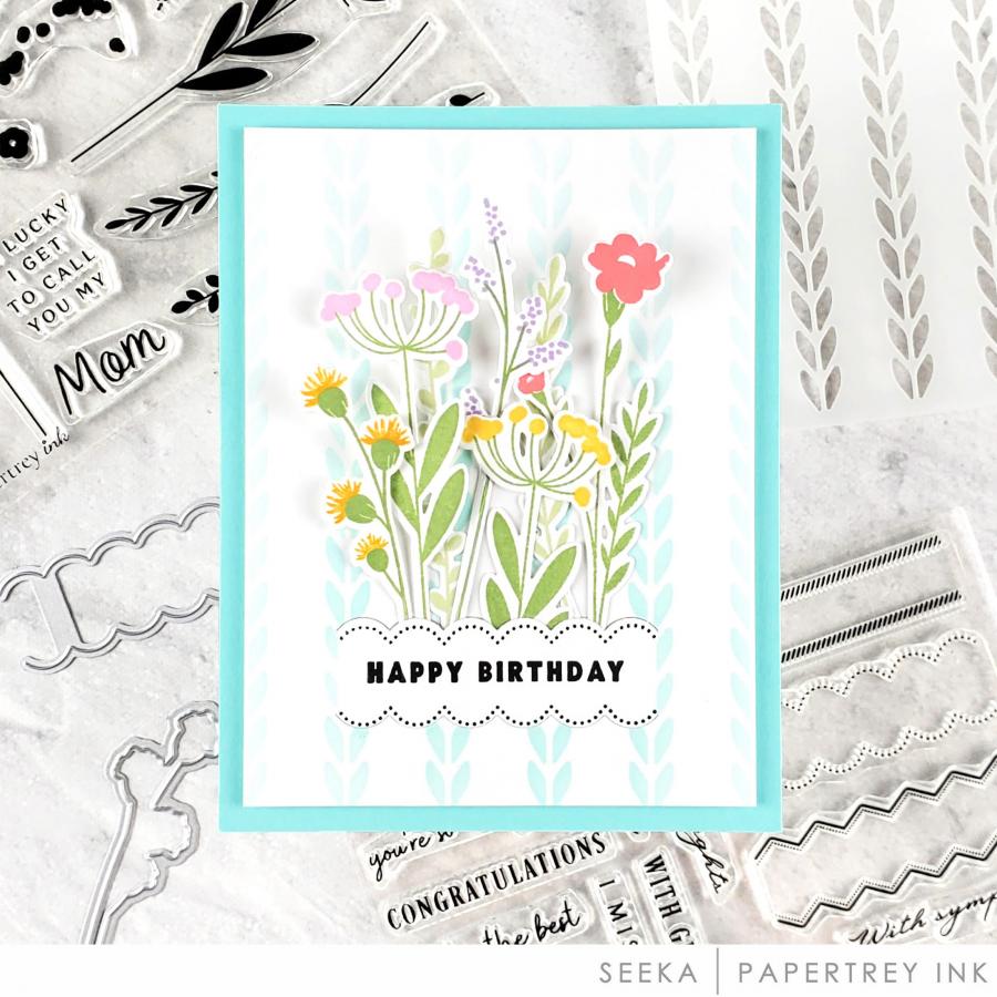 Papertrey Ink - Wildflower Fields Stamp Set